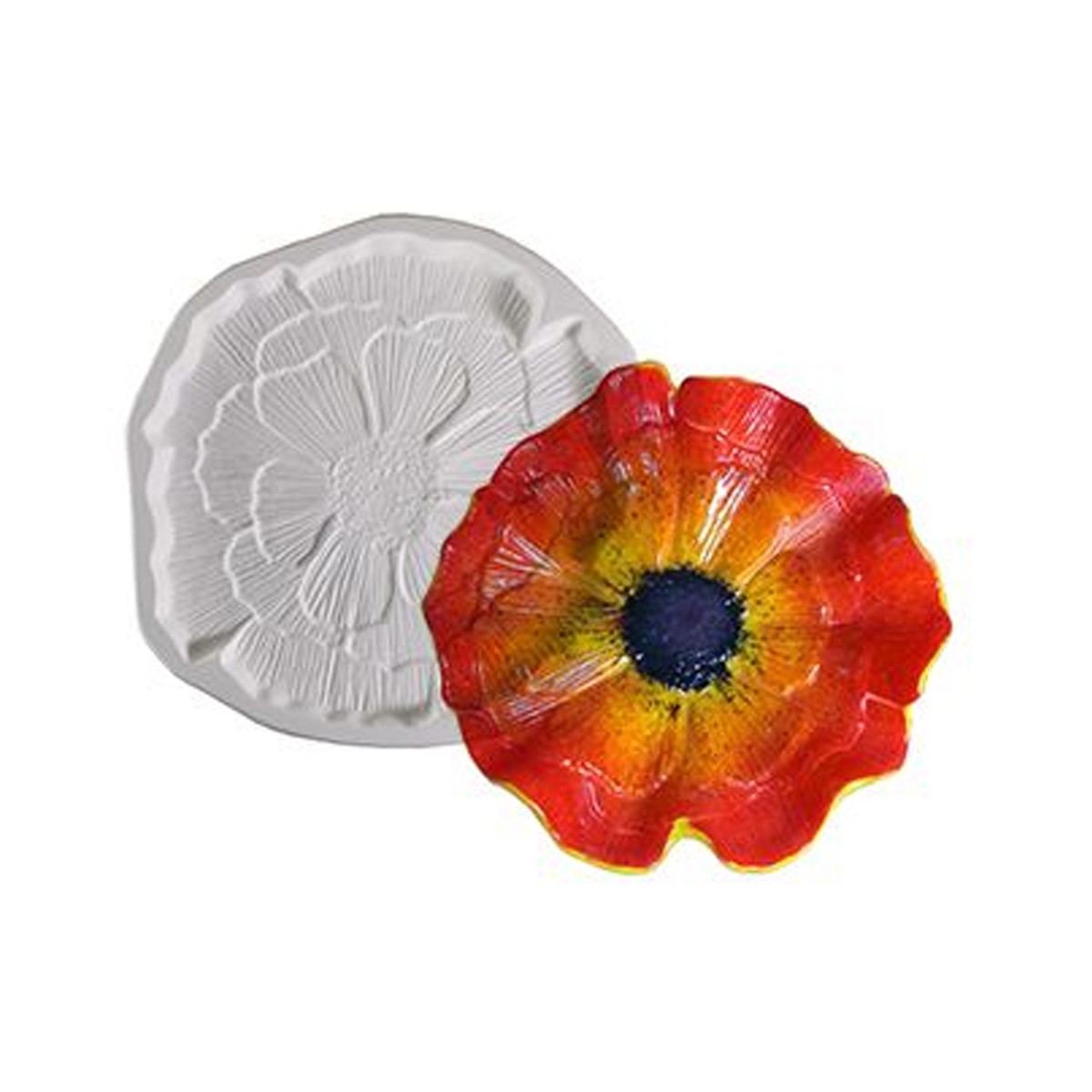 47322-Patty Gray Flower Mold | Rainbow Art Glass