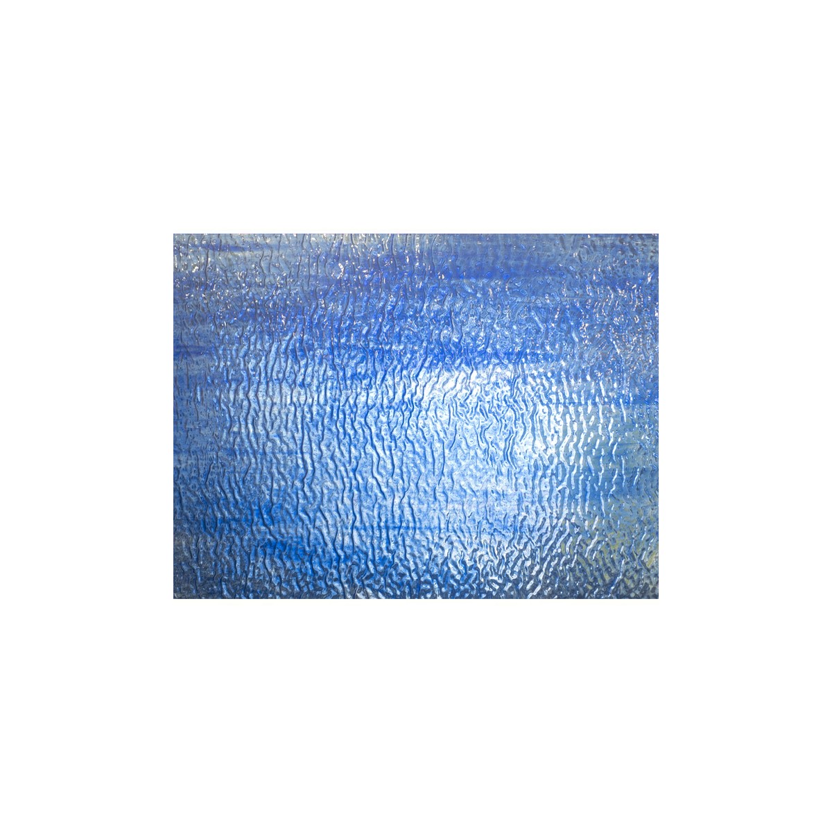 W1129H- Wissmach Light Blue/Clear Ripple (118LL) | Rainbow Art Glass