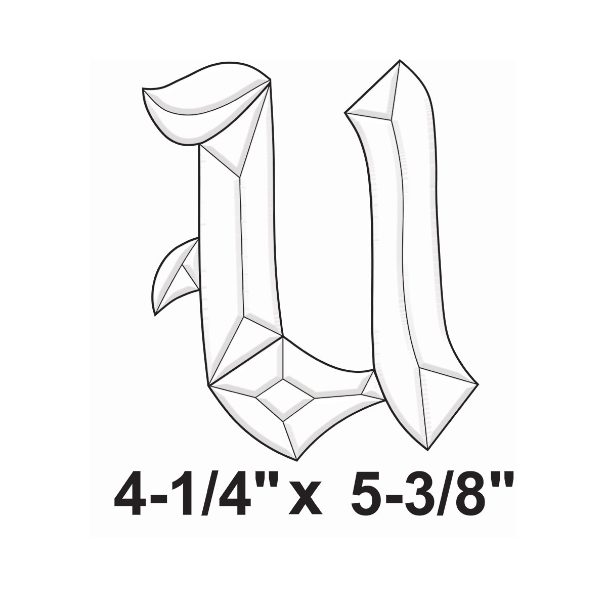 Beveled Glass Letters & Numbers - Glass Bevel Cluster | Rainbow Art Glass