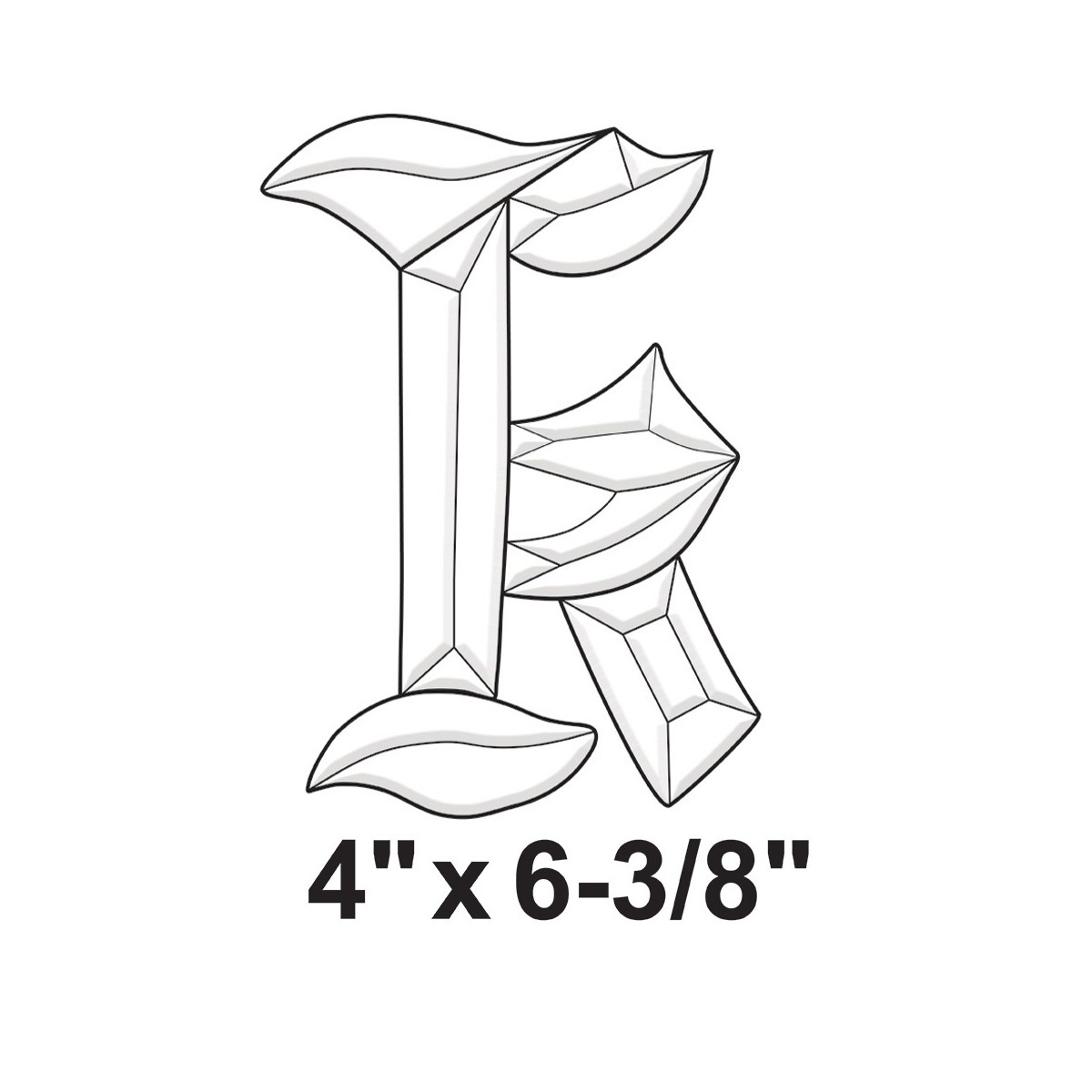 Beveled Glass Letters & Numbers - Glass Bevel Cluster | Rainbow Art Glass