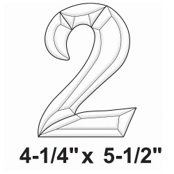 Beveled Glass Letters & Numbers - Glass Bevel Cluster | Rainbow Art Glass