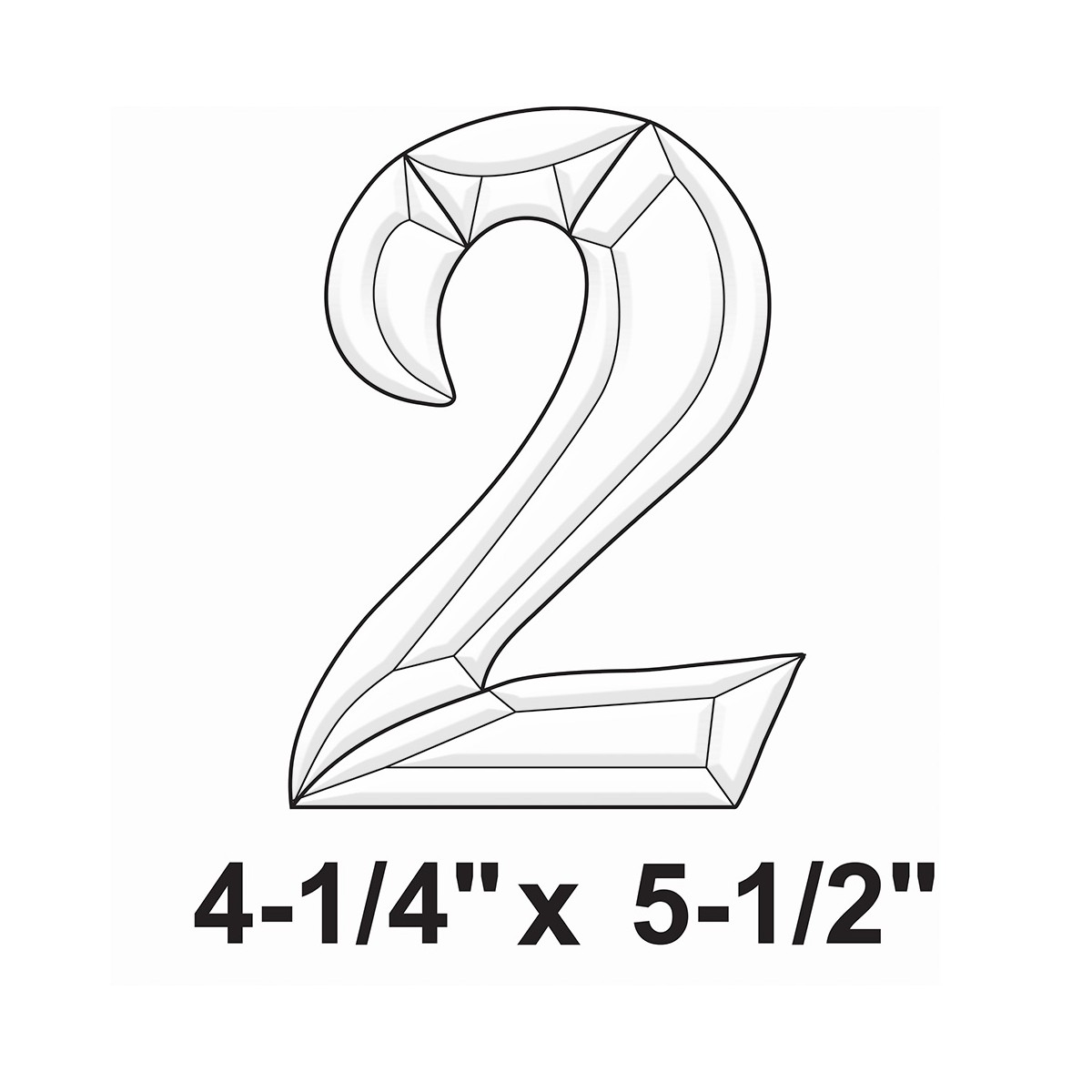 Beveled Glass Letters & Numbers - Glass Bevel Cluster | Rainbow Art Glass