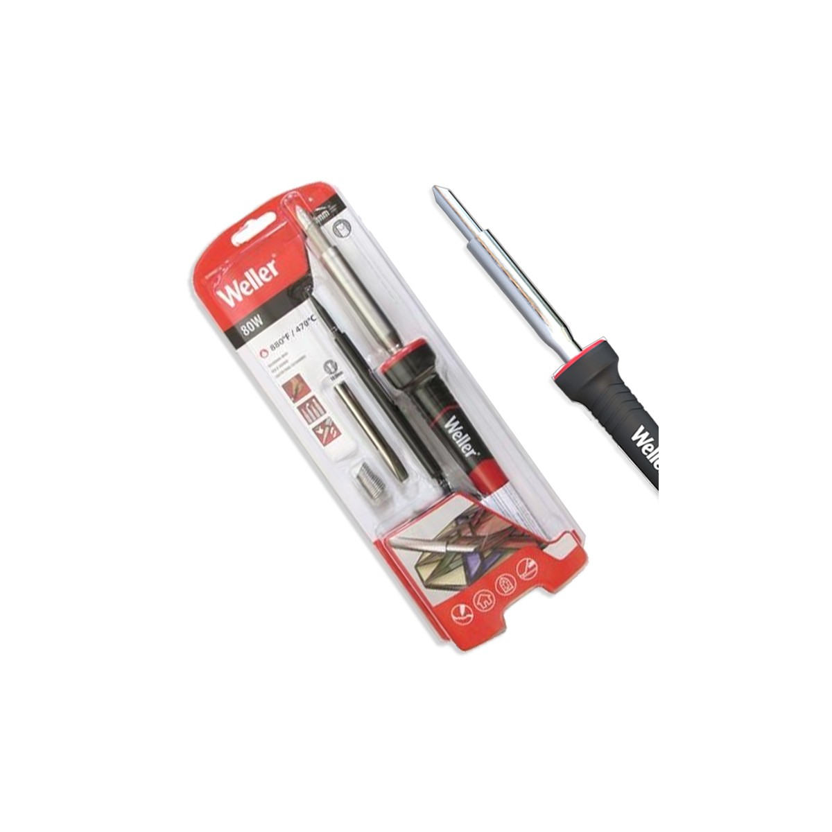 10005-Weller 80 Watt Soldering Iron Kit with Extra Tip | Rainbow Art Glass