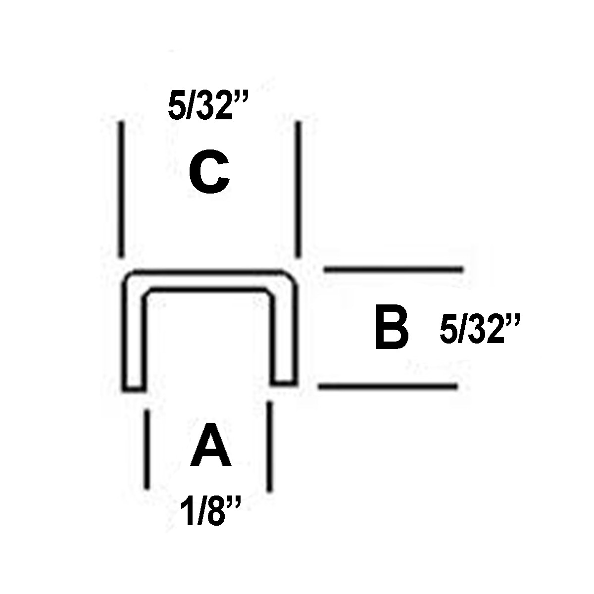 2030 Cascade 1/8" U Channel Copper Came CU130 3ft Strip 10/pk | Rainbow ...