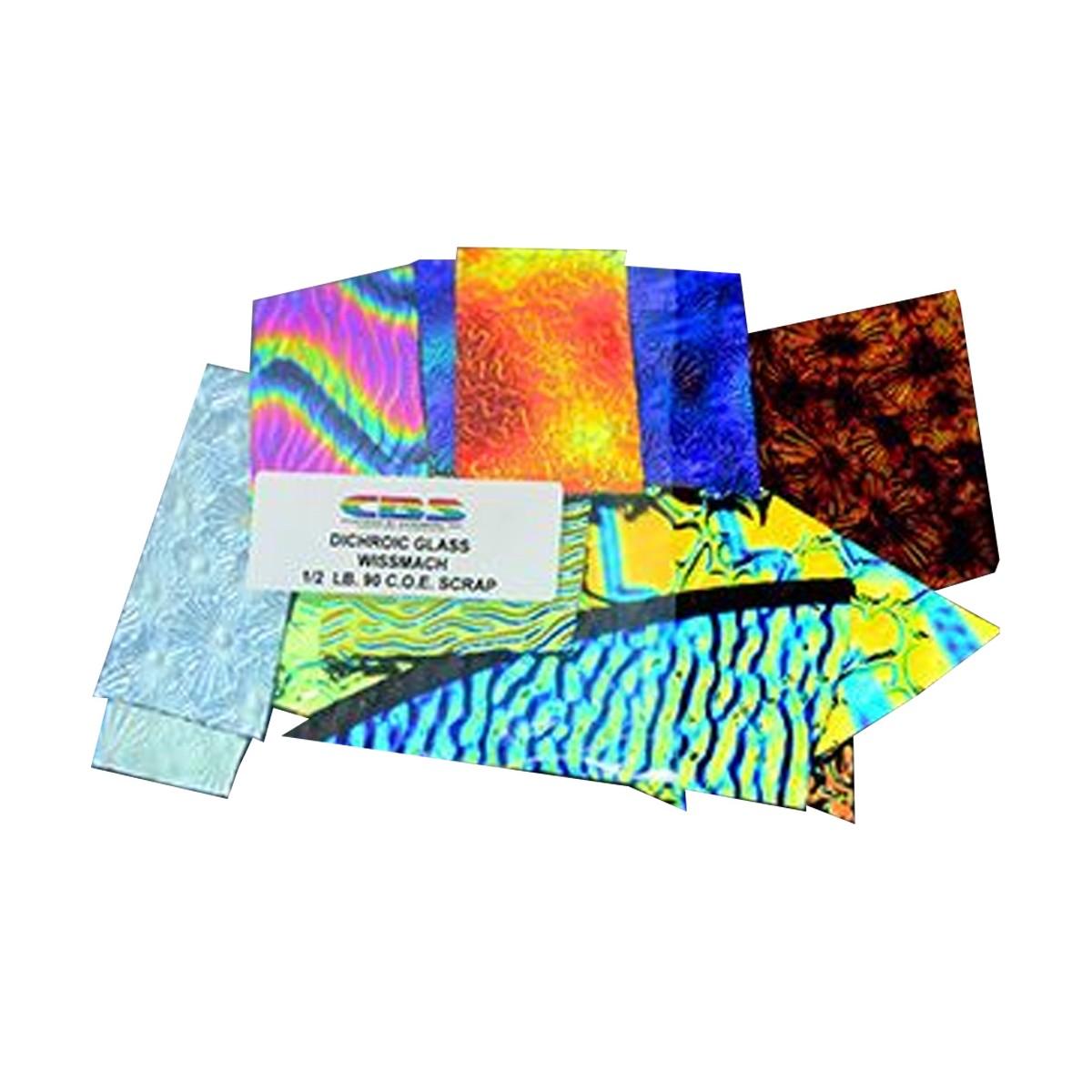 Dichroic Scrap Glass & Sample Sets - 90 & 96 COE | Rainbow Art Glass
