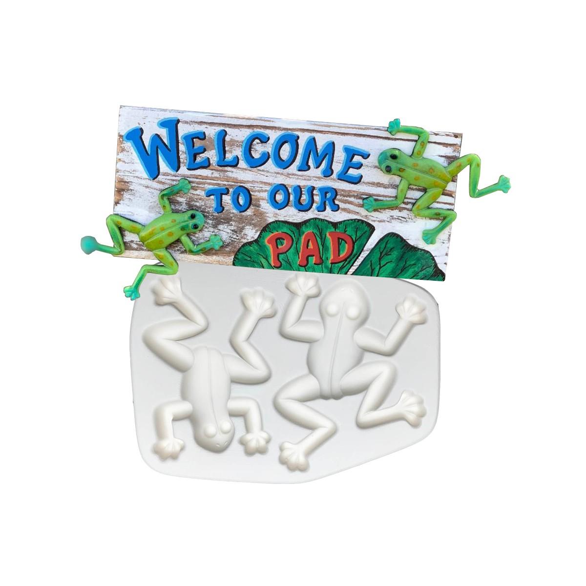 47658- Small Frogs Mold | Rainbow Art Glass