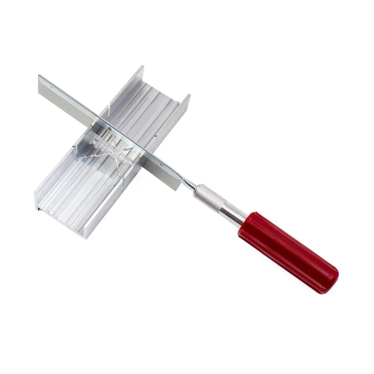 52215- 6" Aluminum Mitre Box Set | Rainbow Art Glass