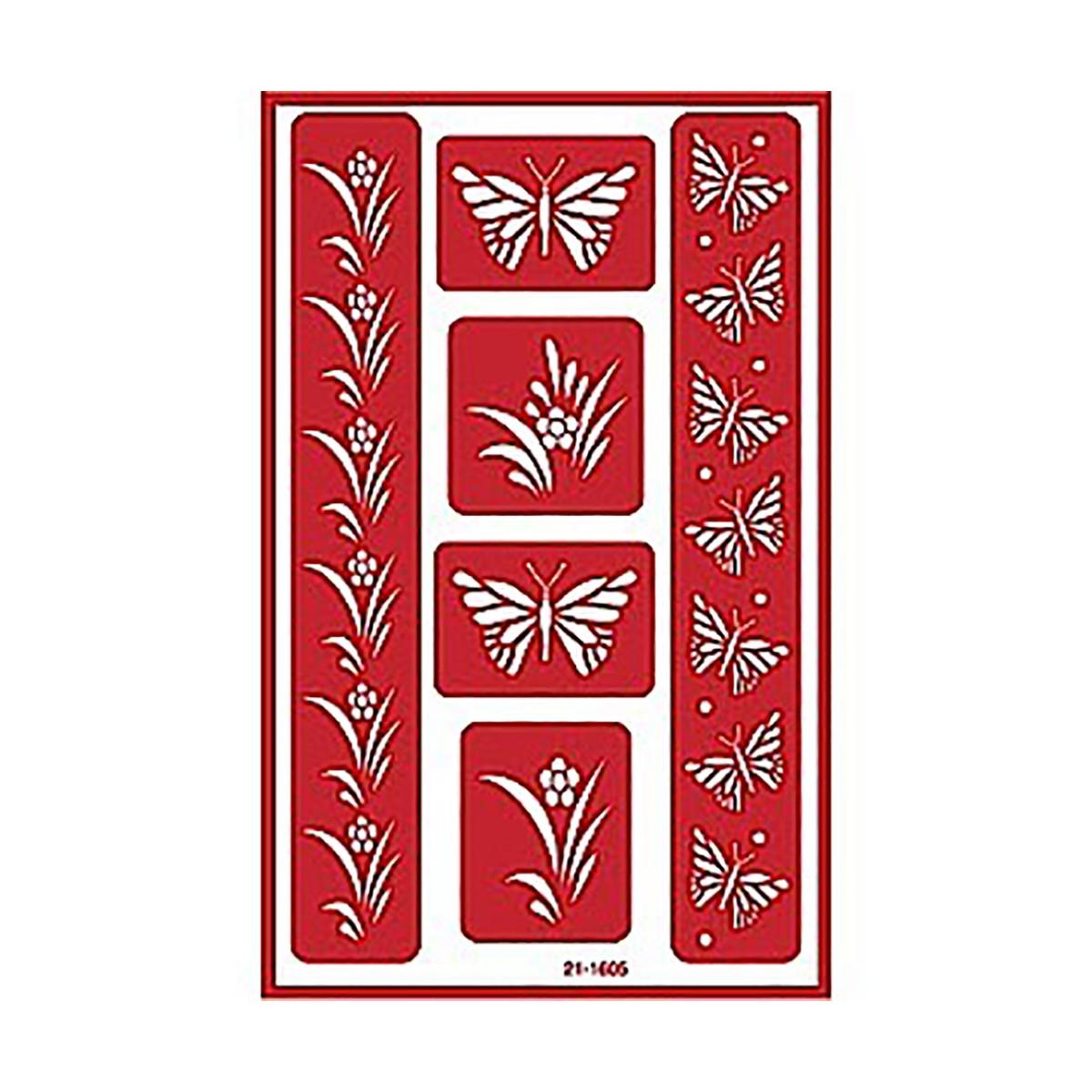 93000 - Etching Stencil Butterfly Border | Rainbow Art Glass