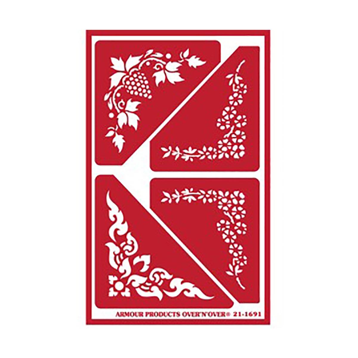 93005 - Etching Stencil Corners | Rainbow Art Glass