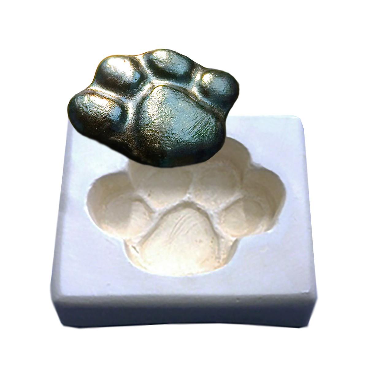 47742-Paw Print Casting Mold 2.25" | Rainbow Art Glass