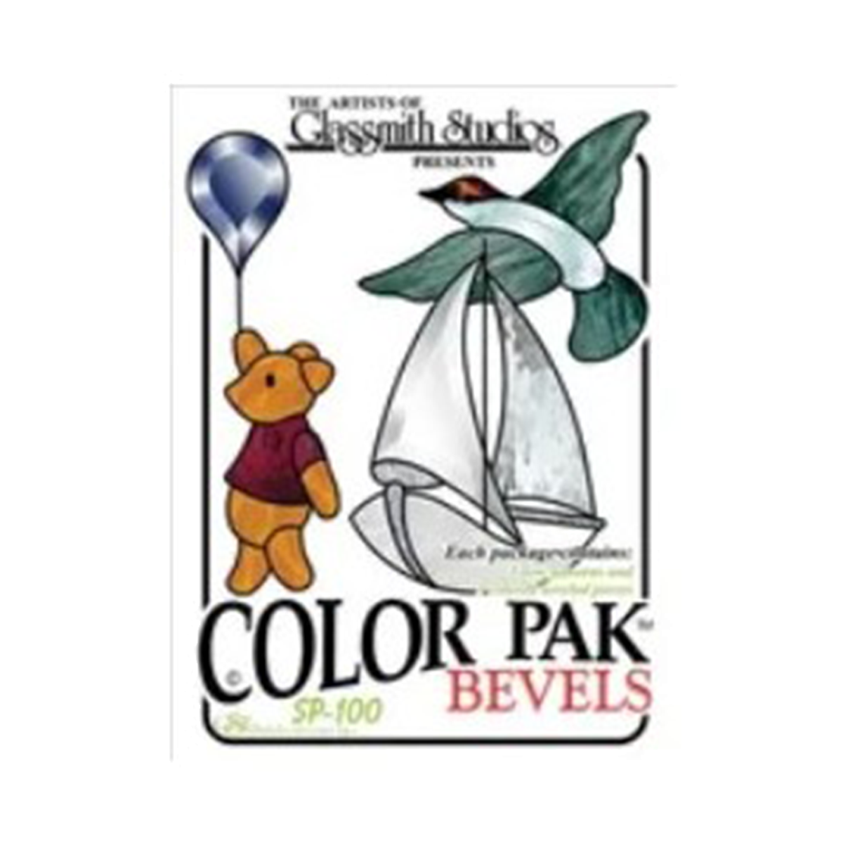 BC022-GST Color Pak Bear/Boat/Bird | Rainbow Art Glass